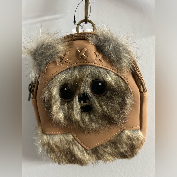 Disney | Bags | Loungefly Disney Star Wars Ewok Faux Fur And Suede ...